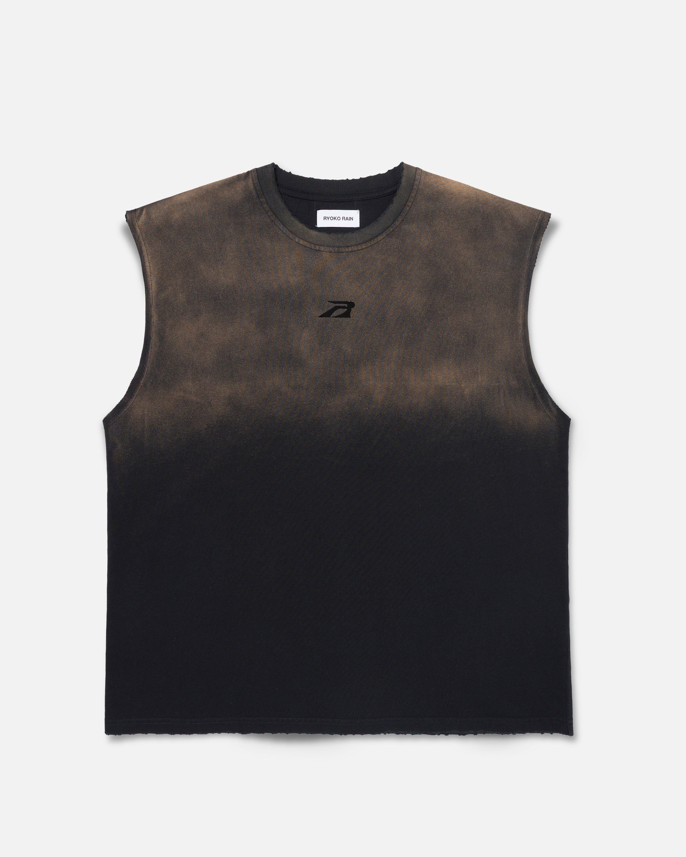 SUN FADED SLEEVELESS TEE - VINTAGE BLACK – Ryoko Rain