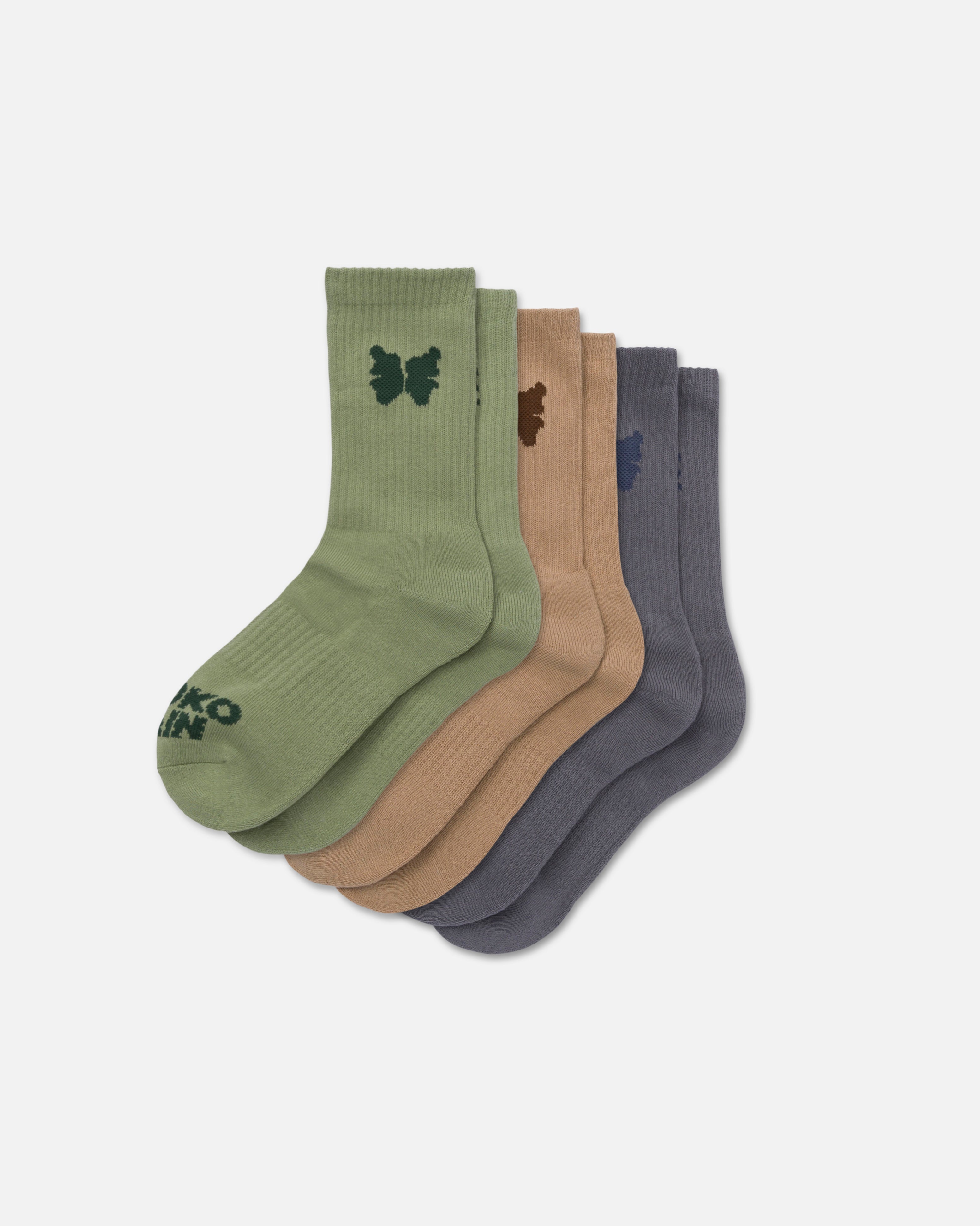 EARTH TONE SOCKS (3-PACK) – Ryoko Rain